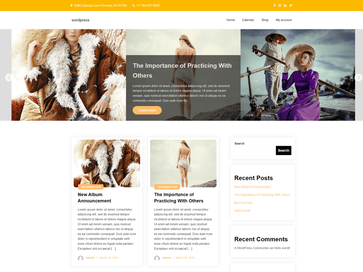 Fashion Blogging | Smarter WordPress Themes